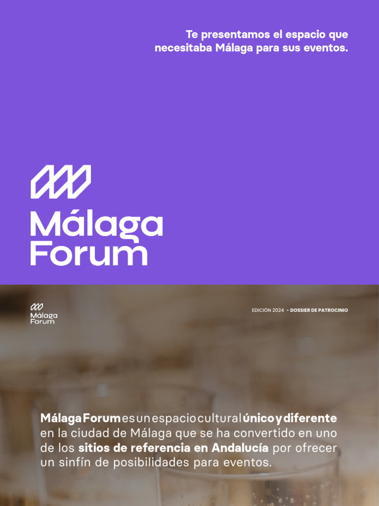 Dossier - Patrocinio - Malaga Forum | PDF
