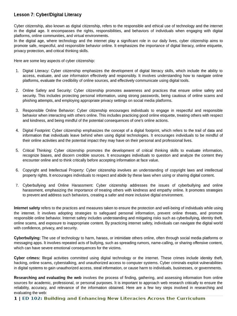 lesson 7 and lesson 8-9 | PDF