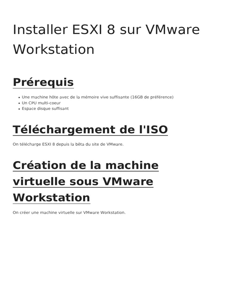 installer-esxi-8-sur-vmware-workstation | PDF