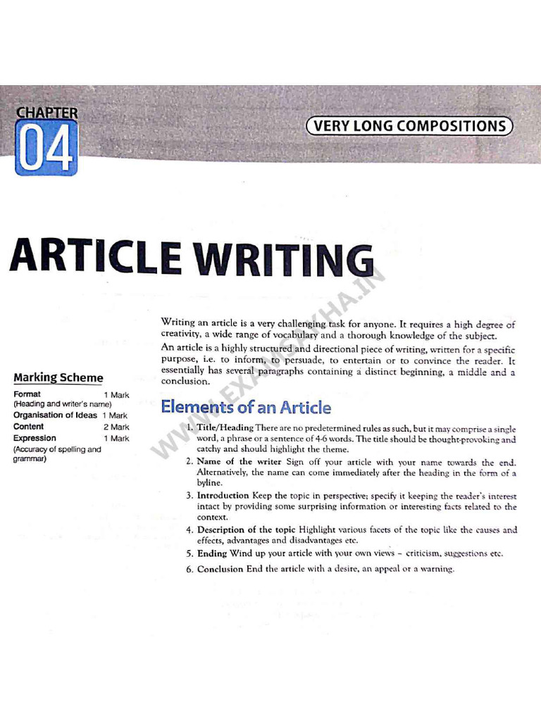 Article Writing | PDF