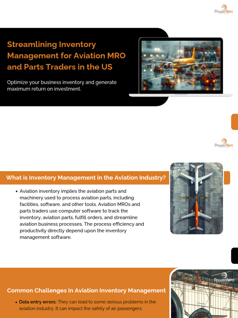 Streamline Aviation MRO & Parts Trader Inventory Management in The US ...
