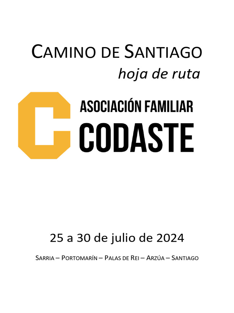 Hoja de Ruta Codaste 2024 | PDF