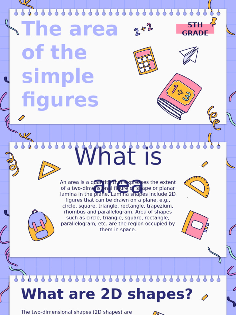 The Area of Simple Figures | PDF