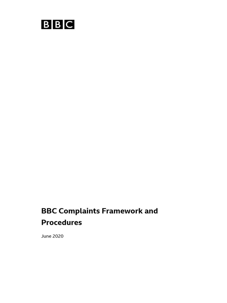 BBC Complaints Framework | PDF