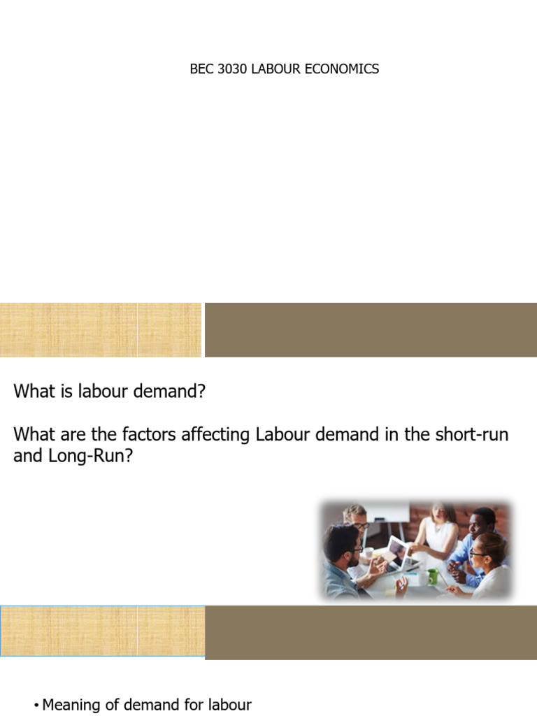 Lecture 2_ Labour Demand | PDF Lecture 2_ Labour Demand | PDF