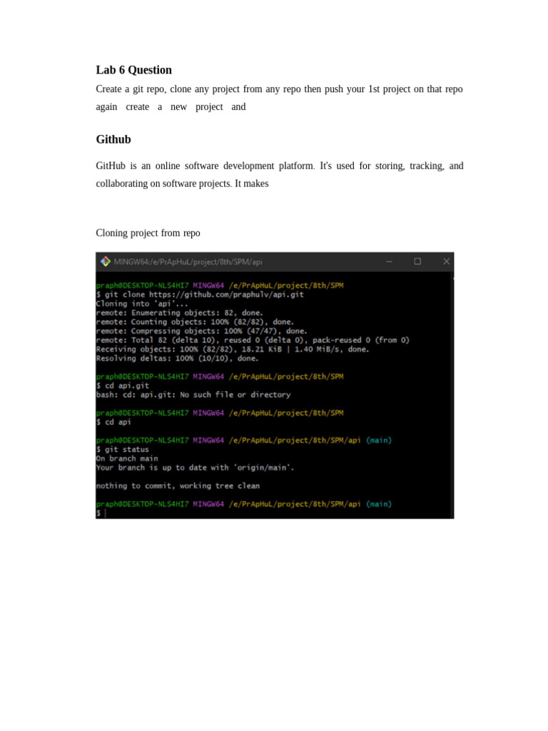 Lab 6 Question | PDF