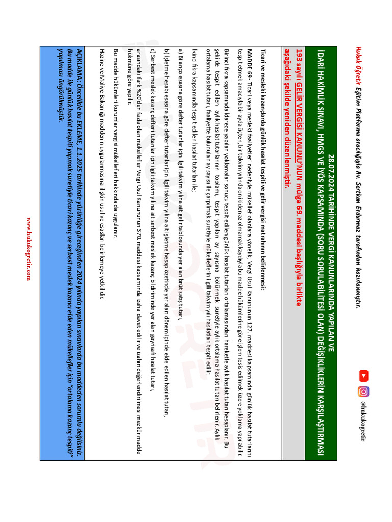 Vergi Değişiklikler | PDF