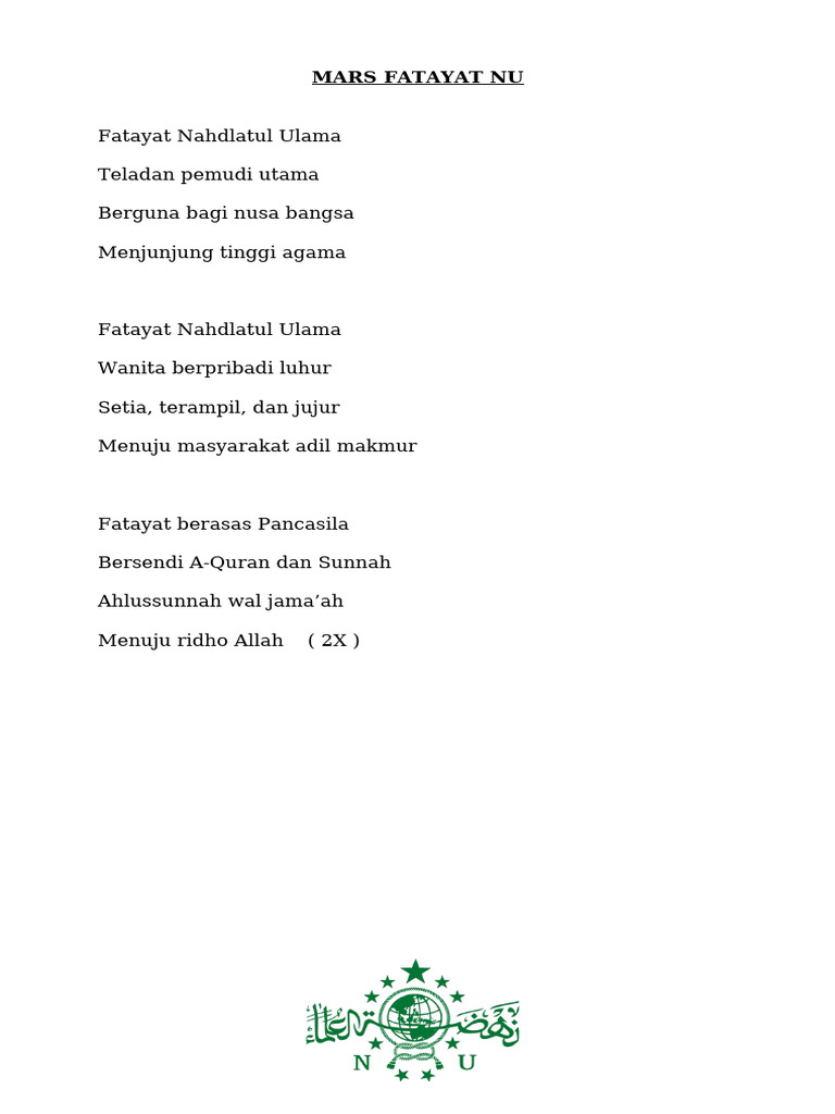 Mars Fatayat Nu | PDF