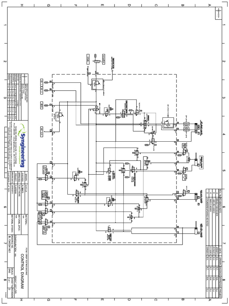 BL134C041401 Rev D Pneumatic Drawing | PDF