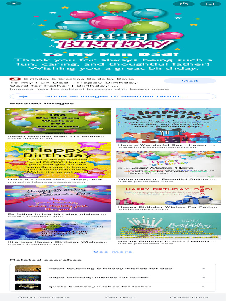 Heartfelt Birthday Message For Father - Google Search | PDF | Self ...