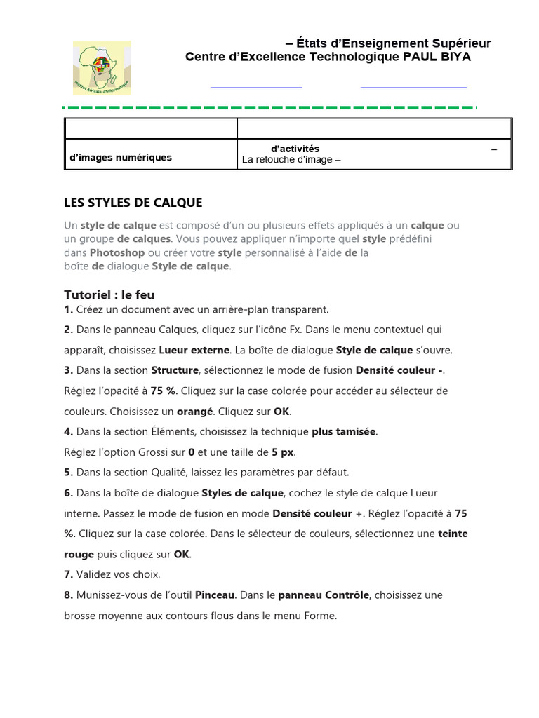 Les Styles de Calque SR3B | PDF