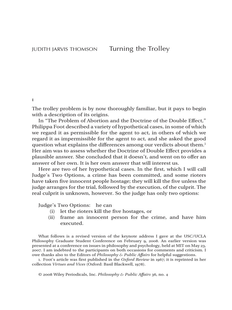 Week 4 Thomson Turning The Trolley | PDF