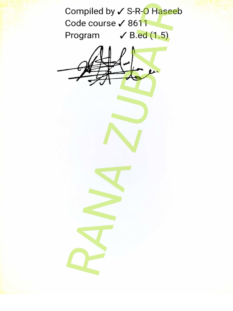 One - Night Study For (8611) | PDF