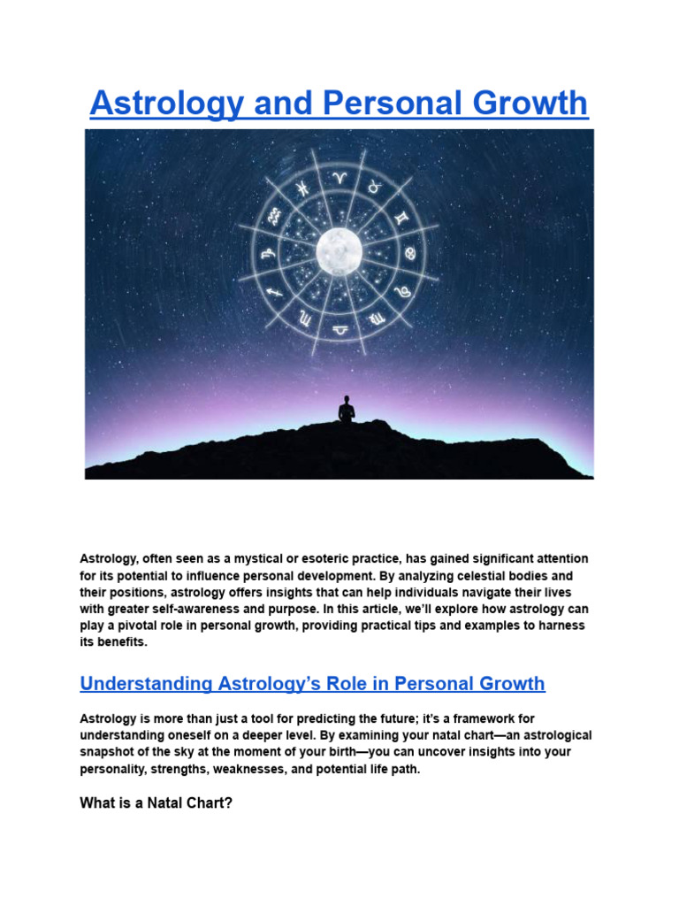 Astrology and Personal Growth | PDF