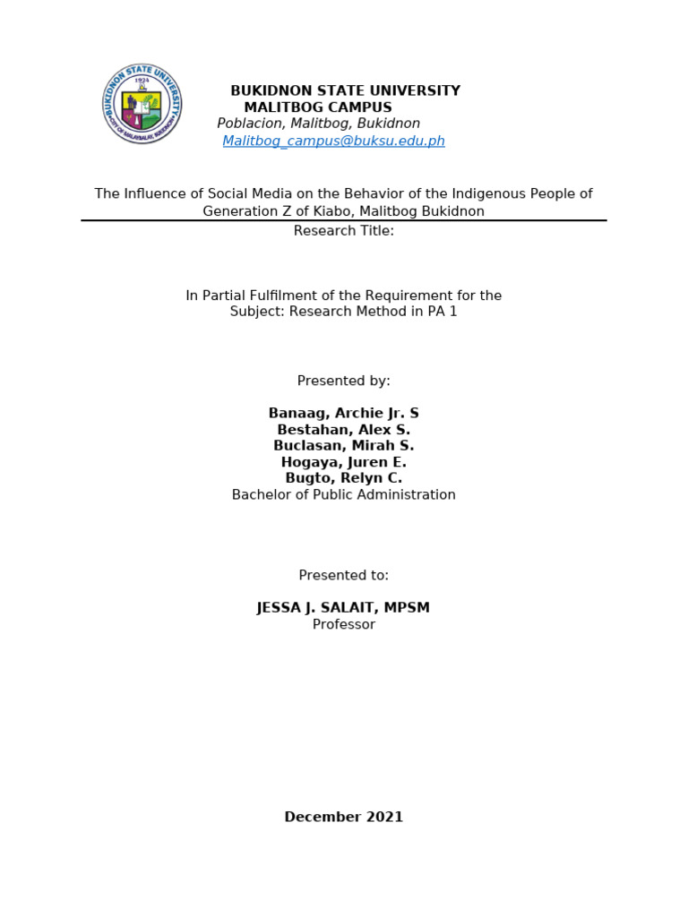 Group 2B - Research Proposal | PDF