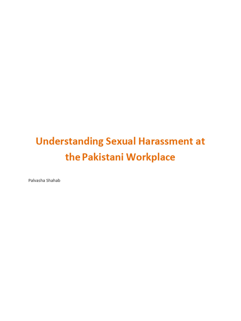 SLACC - Sexual Harassment Paper 2020 | PDF