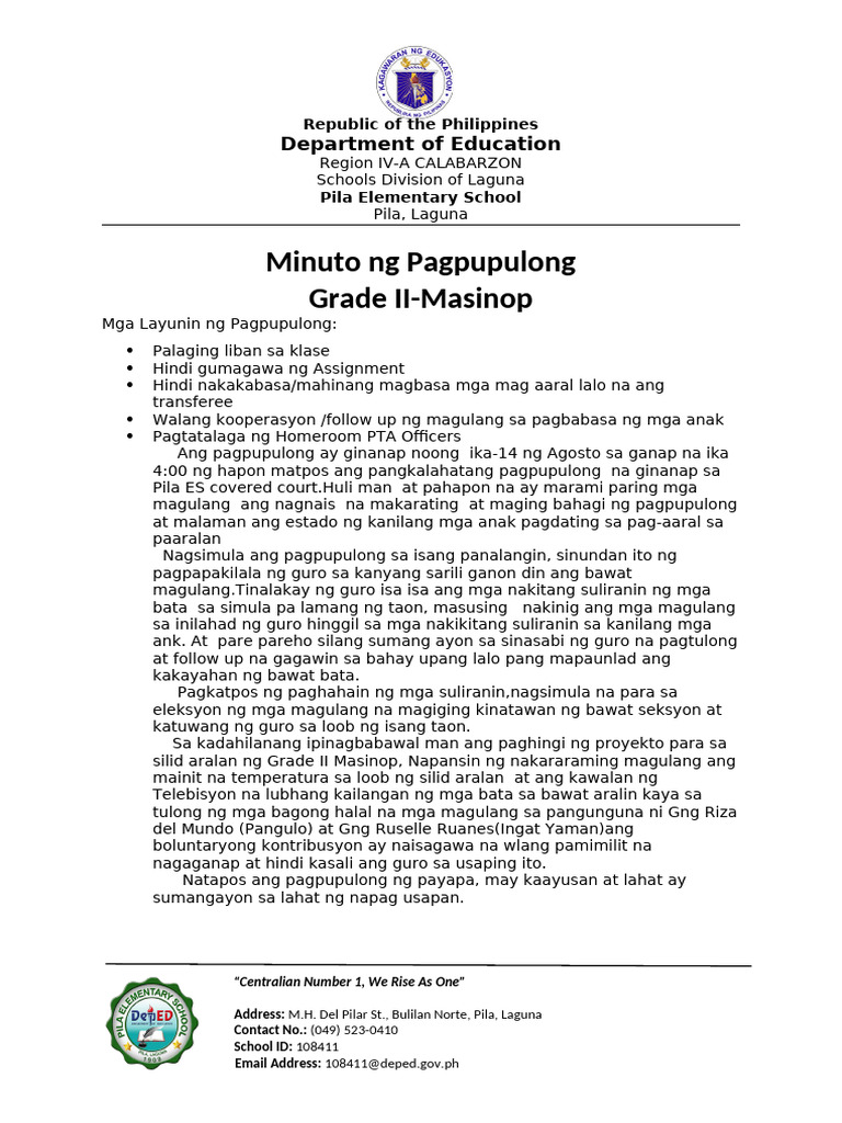 Hrpta 2024 - 2025 2 Masinop | PDF