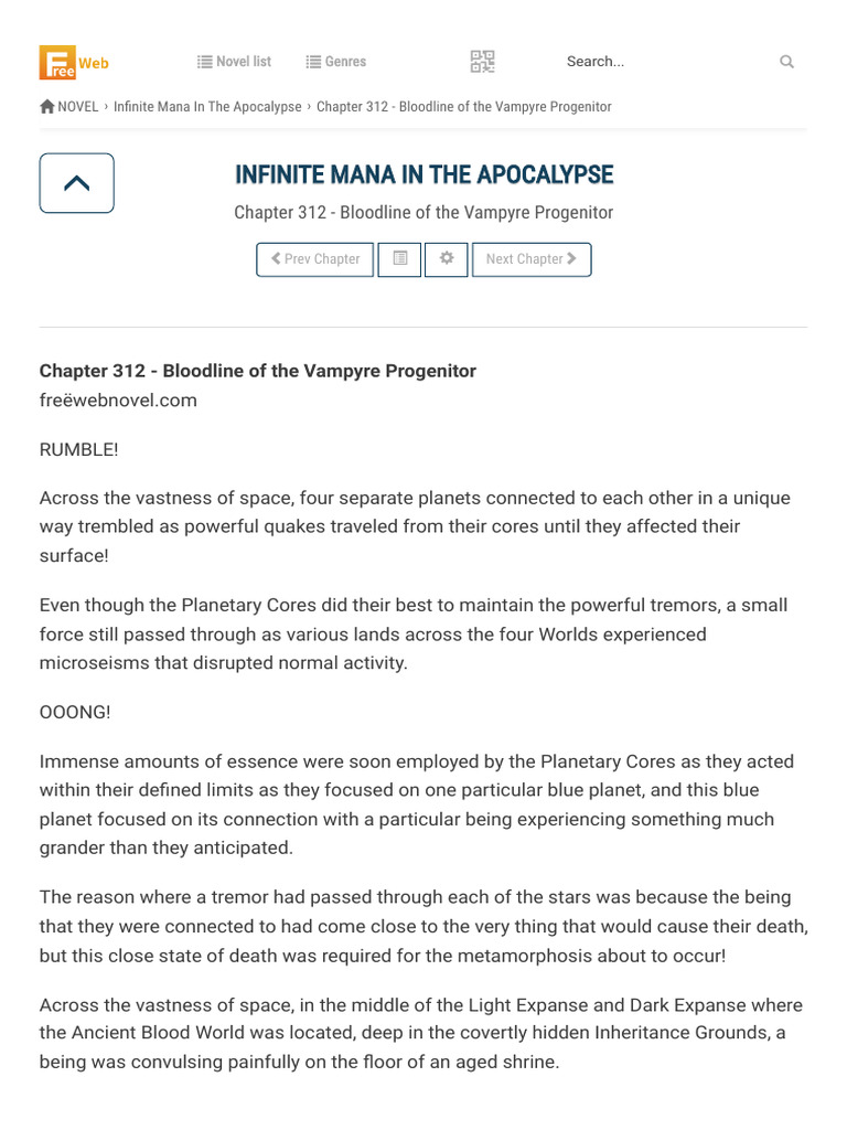 Infinite Mana in The Apocalypse - Chapter 312 - Bloodline of The | PDF