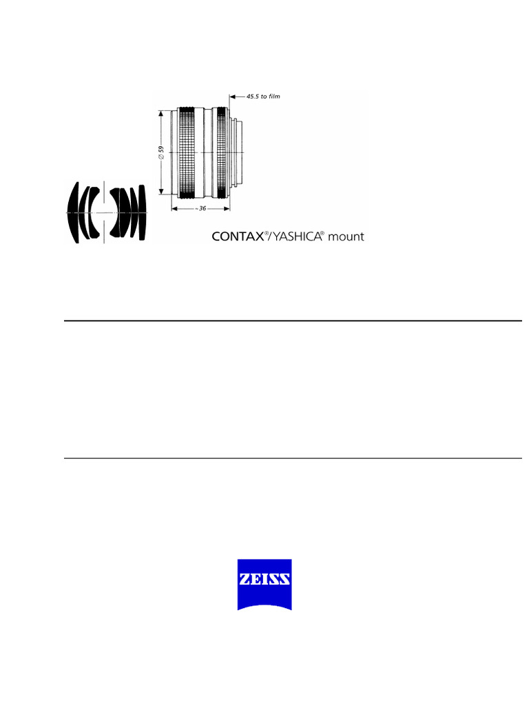 Datasheet Zeiss Planar 1750 en | PDF