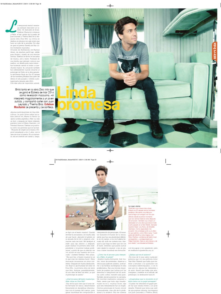 Nota Rev. Nueva Esteban Masturini 2014 | PDF