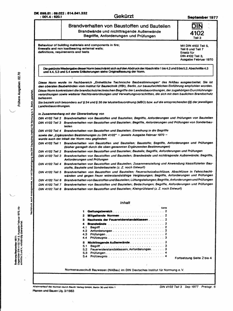 Din 4102-3 | PDF