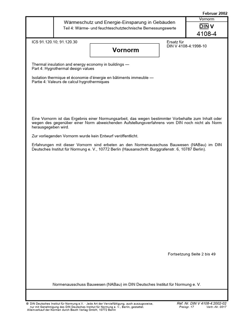Din 4108 V-4 | PDF
