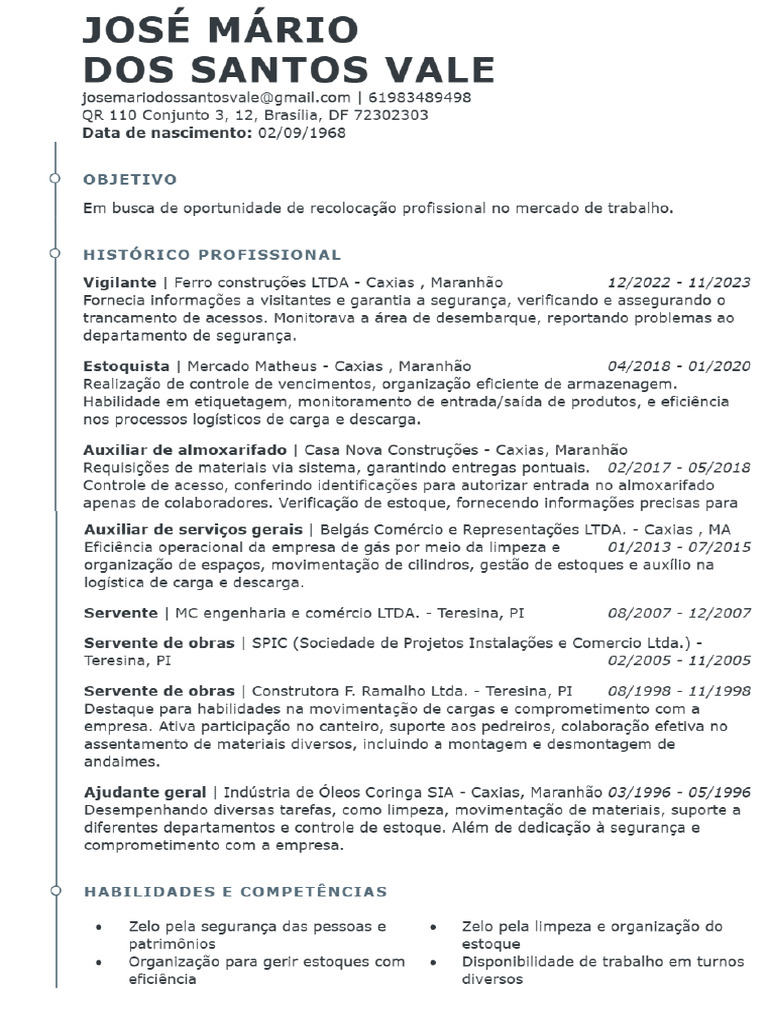 Curriculo Mario | PDF