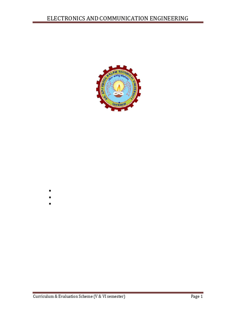 B.Tech ECE 3rd Year Syllabus - 2024-25 | PDF | Operational Amplifier ...