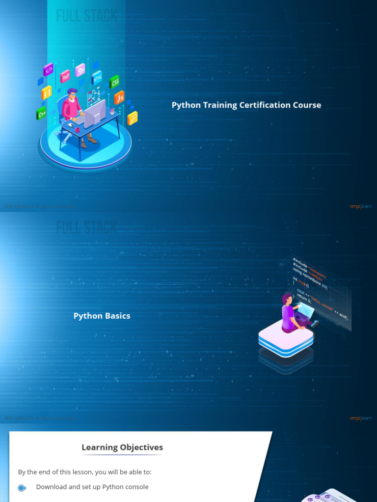 Lesson-1 Python Basics | PDF