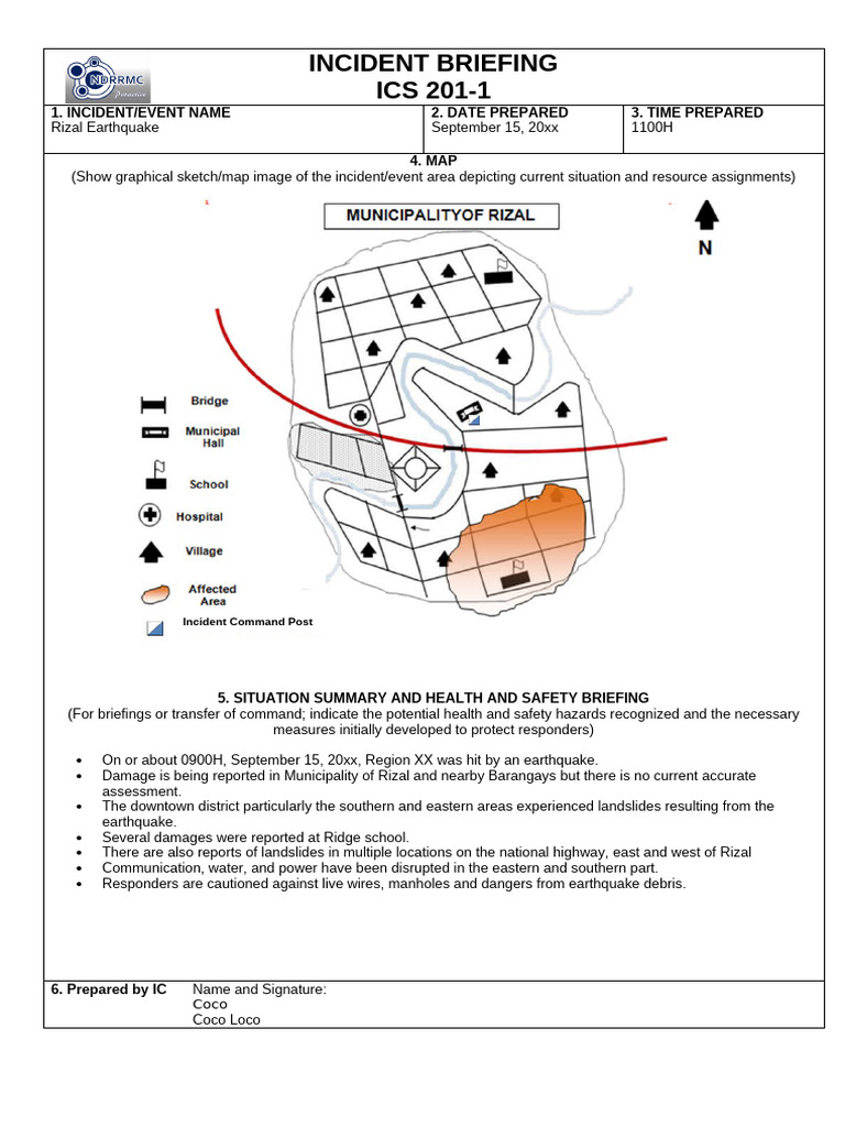 Accomplished ICS 201 | PDF