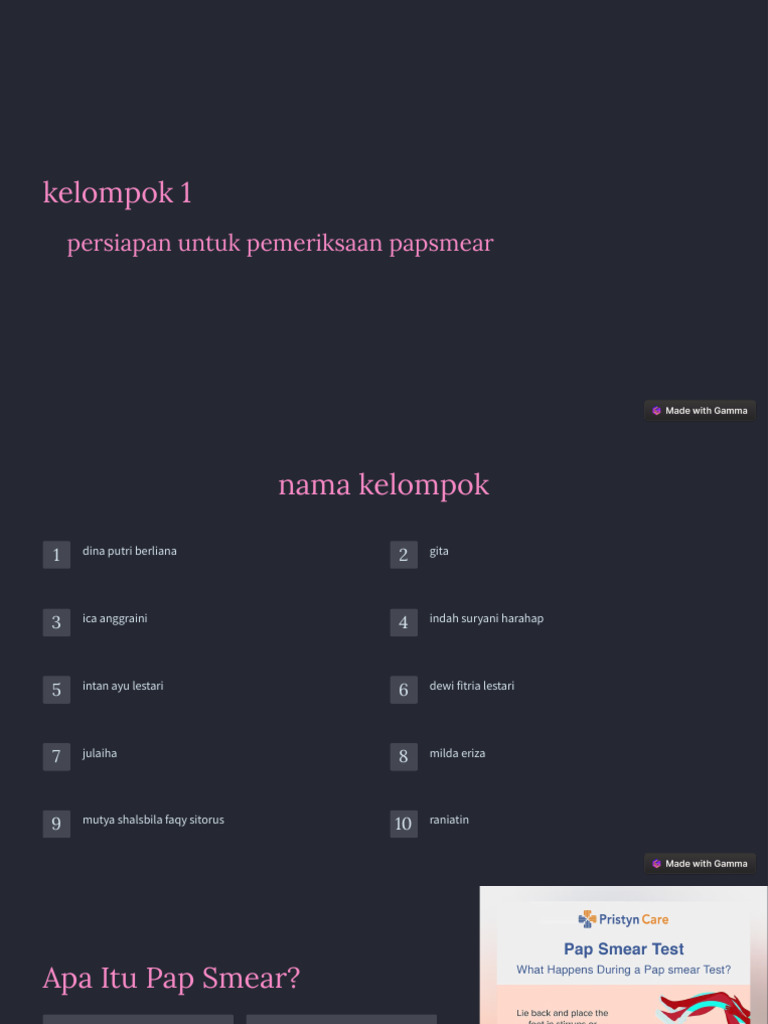 Kelompok-1 Papsmear | PDF
