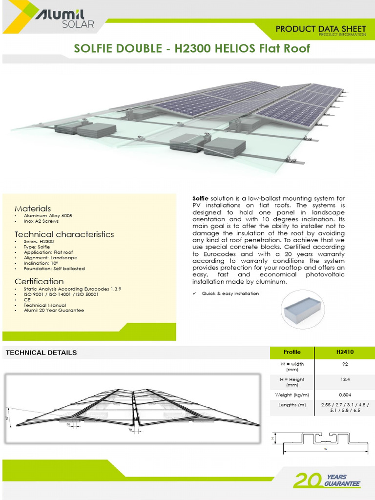 H2300-SOLFIE-DOUBLE-Flat-Roof | PDF