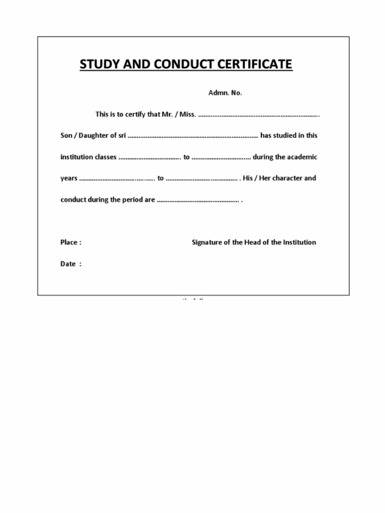 Study Certificate | PDF