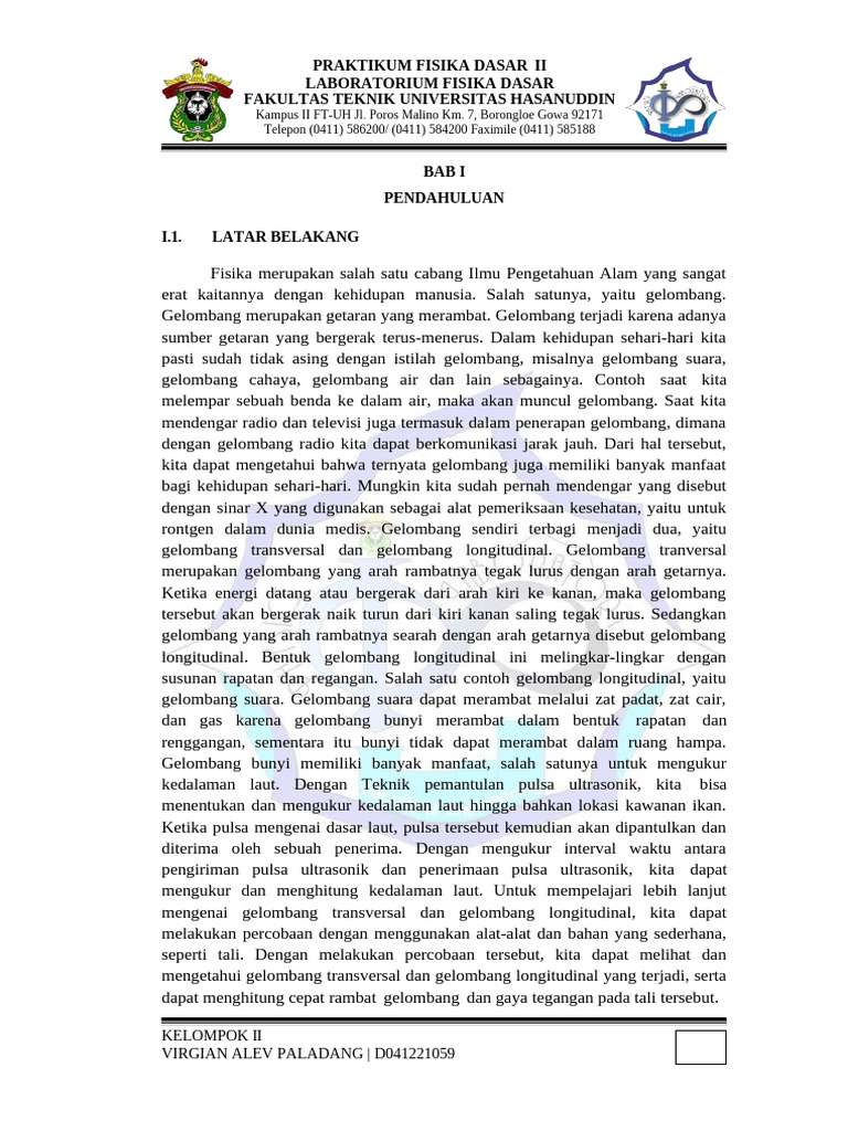 Longitudinal and Transversal Wave Lmpiran Plis Fix9 | PDF