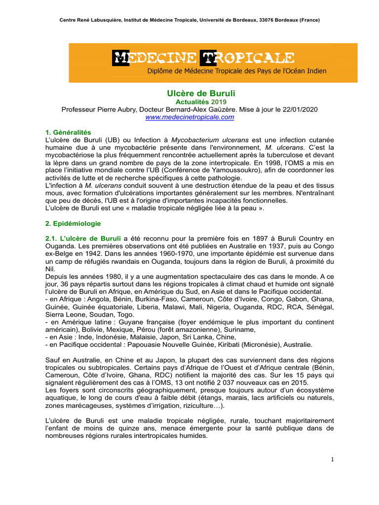 Ulcere Buruli | PDF