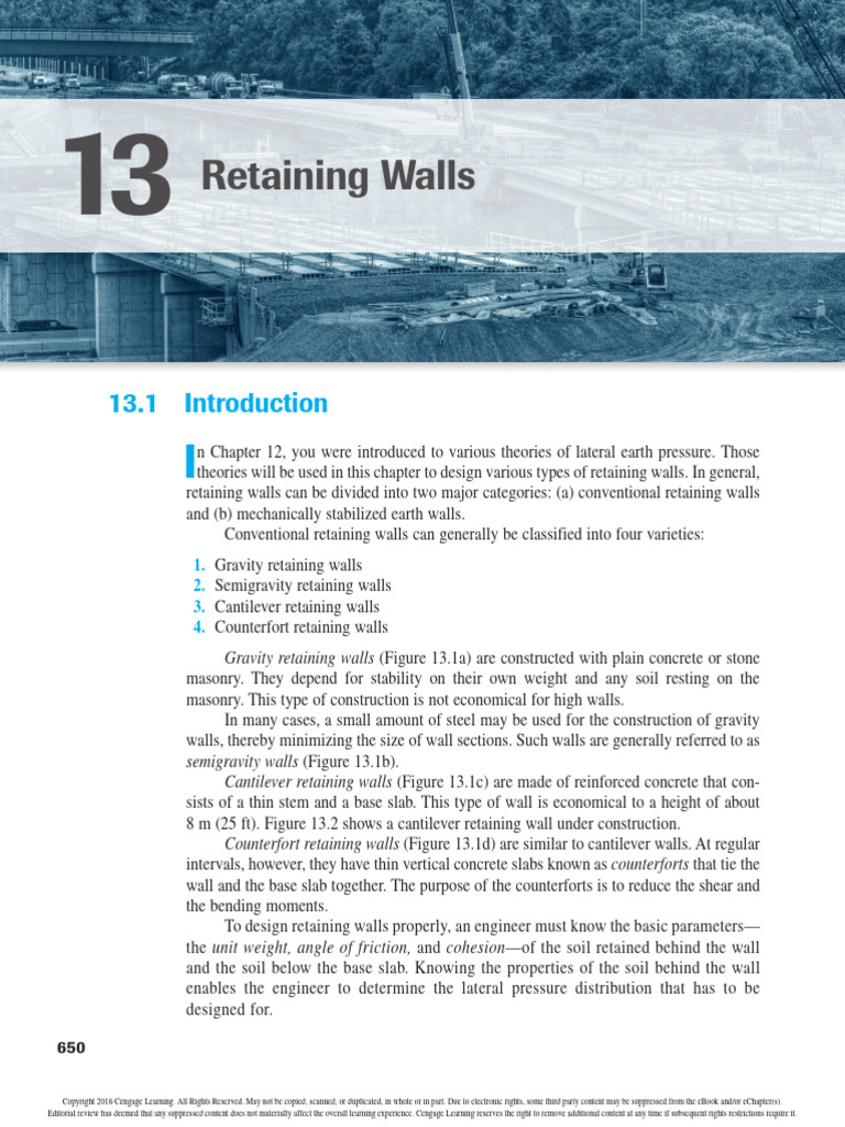 Retaining Wall | PDF
