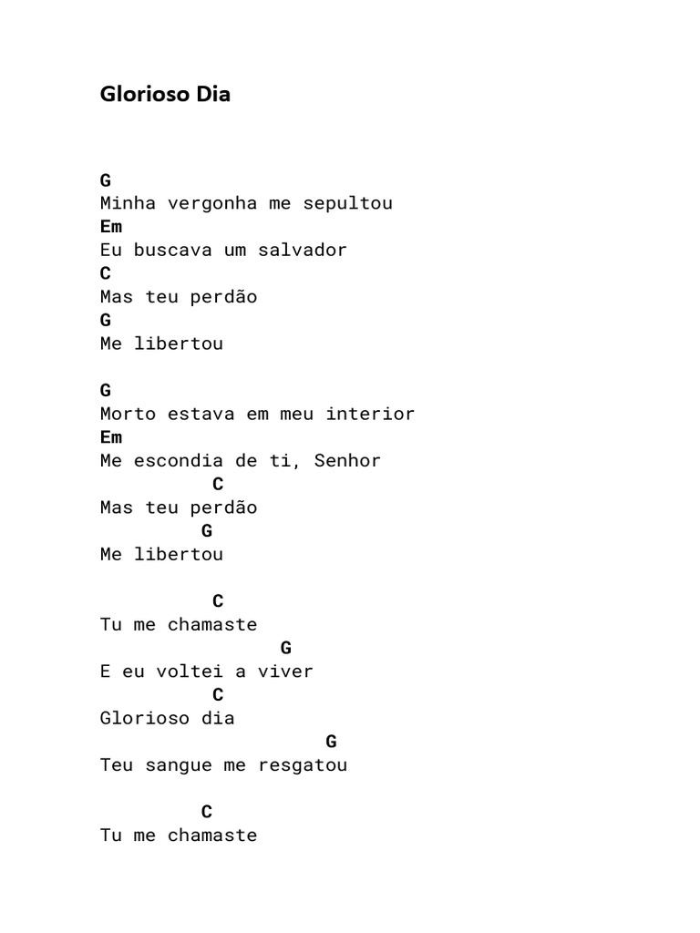 Glorioso Dia | PDF
