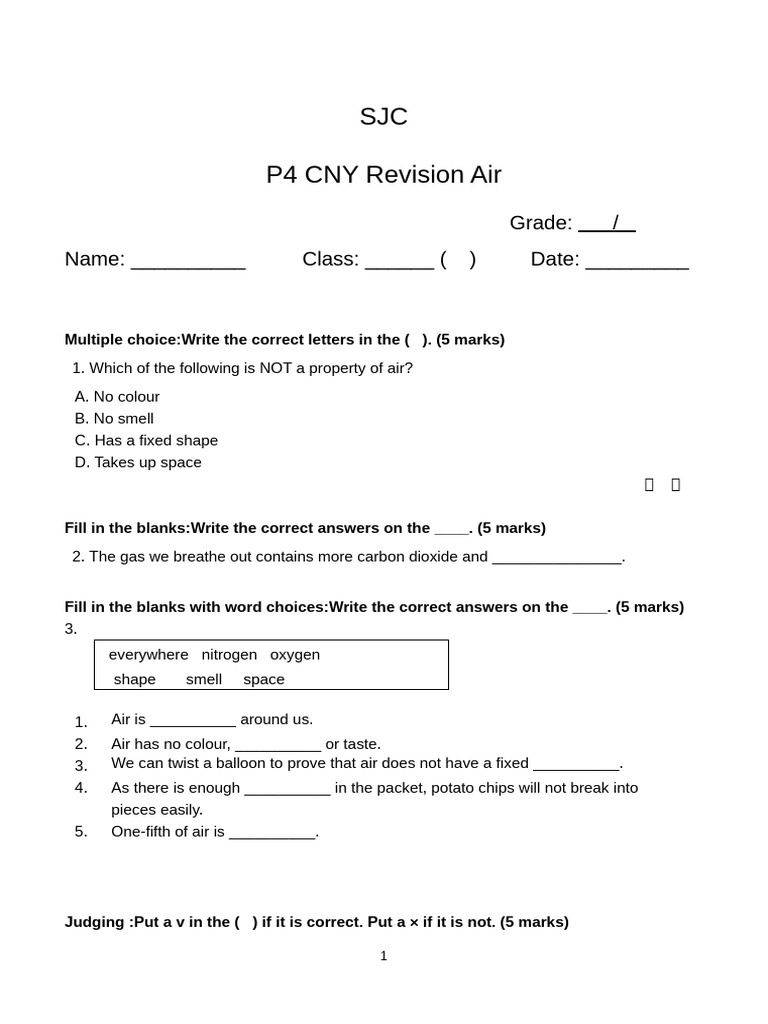 P4 CNY Revision Air | PDF