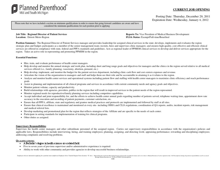 Regional Medical Director | PDF