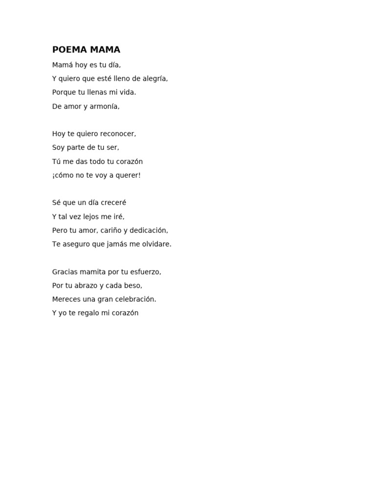 Poema Mama | PDF