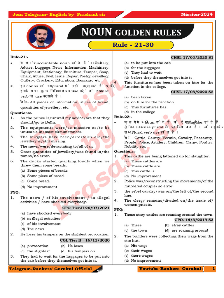 Rule - 21-30 Golden Rule (Noun) - 2 | PDF