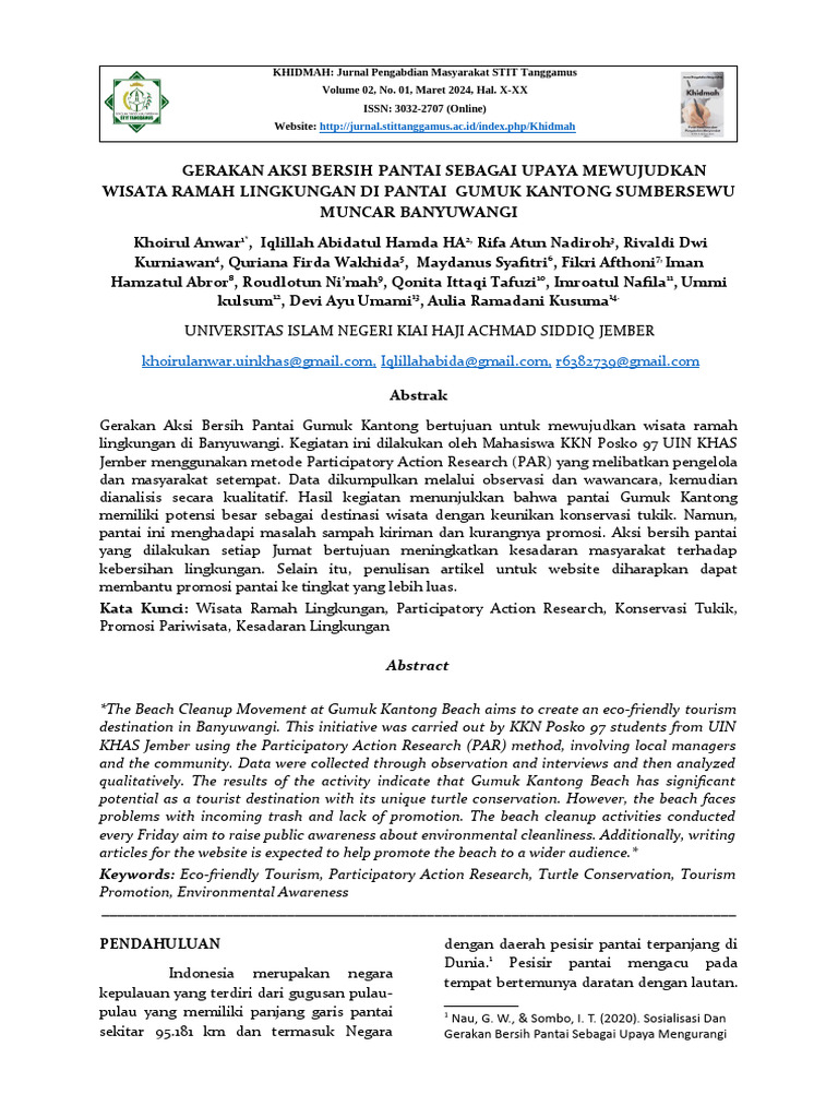 Jurnal KKN Posko 97-1 | PDF