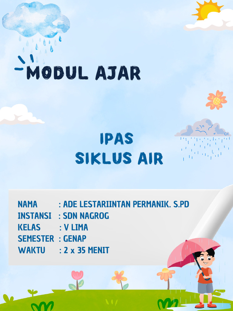 Modul Ajar Siklus Air | PDF