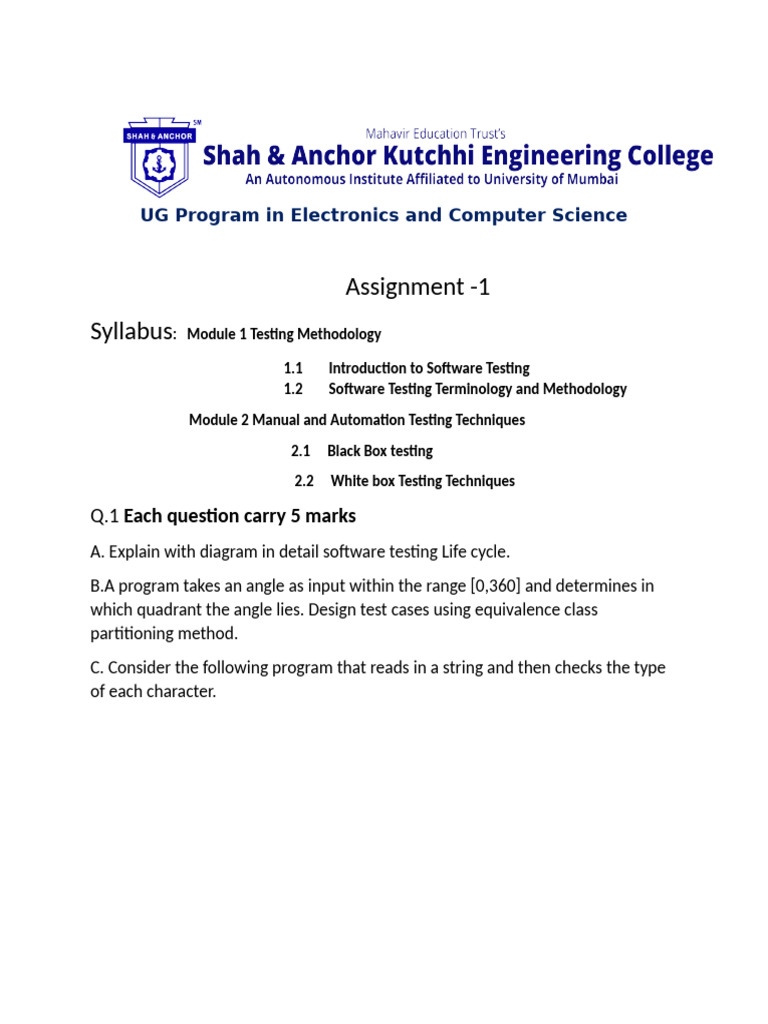 Assignment 1 | PDF
