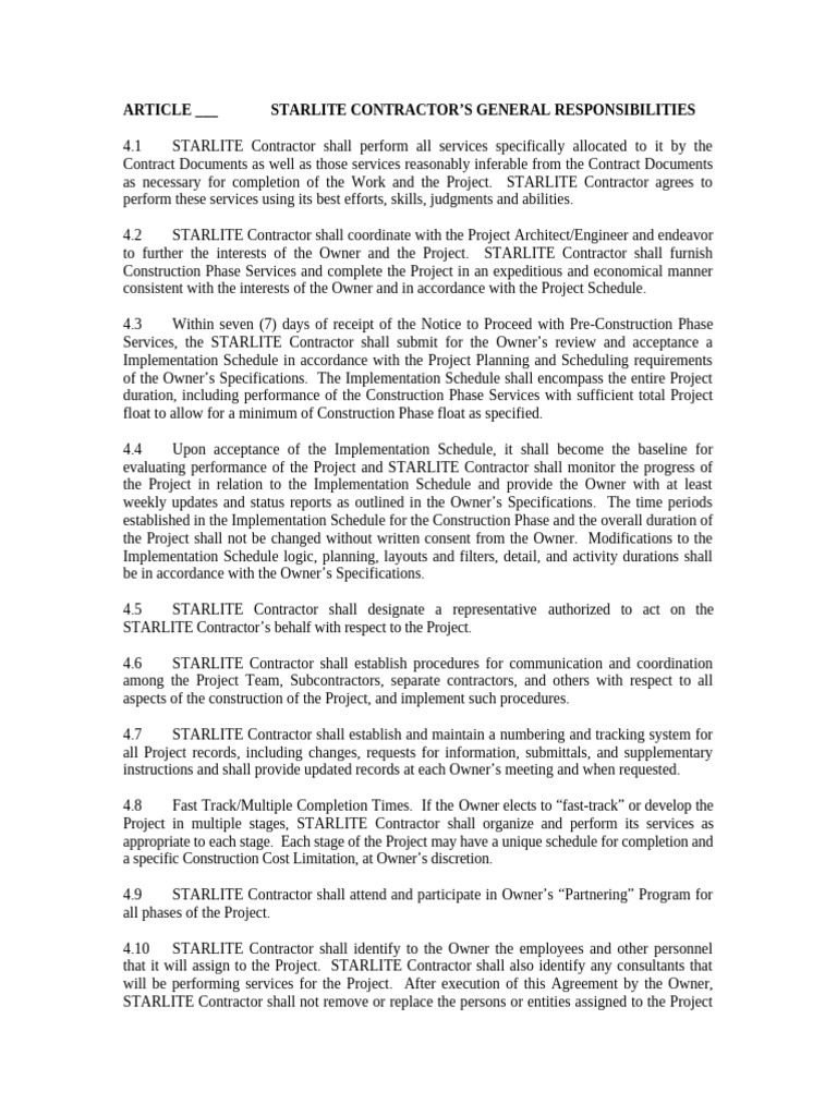 General Responsibilities | PDF