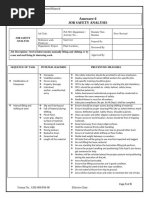 JSA - Structural Steel Fabrication and Installation Works | PDF ...