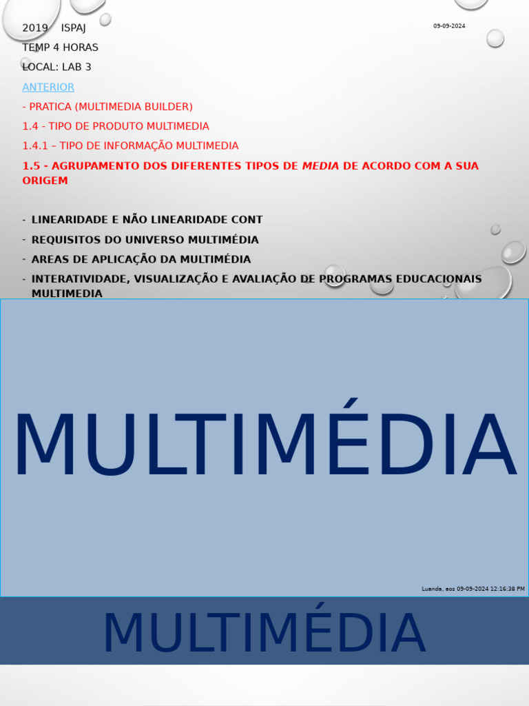 Aula ISPAJ MULTIMÉDIA Aula 3 | PDF