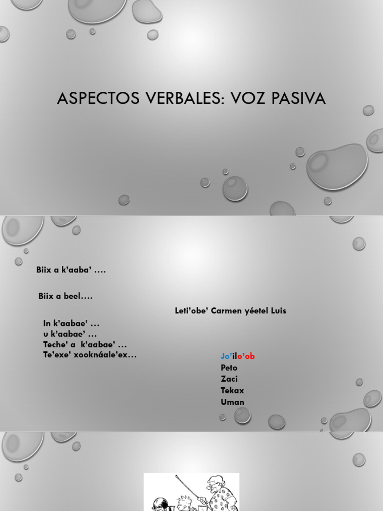 3.-Aspectos Verbales (Voz Pasiva) | PDF