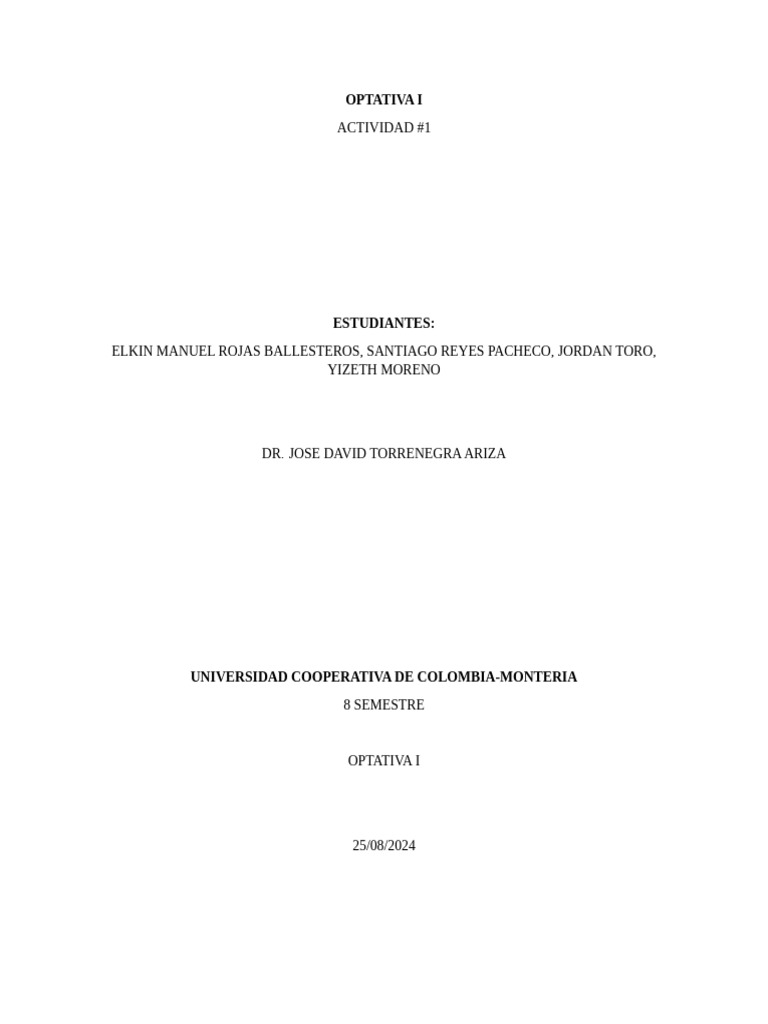 Optativa #1 | PDF