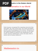 Module 1 - Mathematics in Our World | PDF | Discrete Mathematics | Pattern